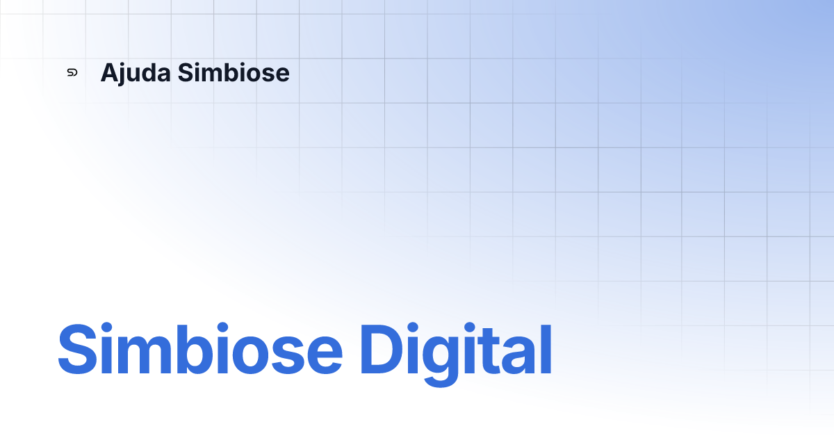 Simbiose Digital | Ajuda Simbiose